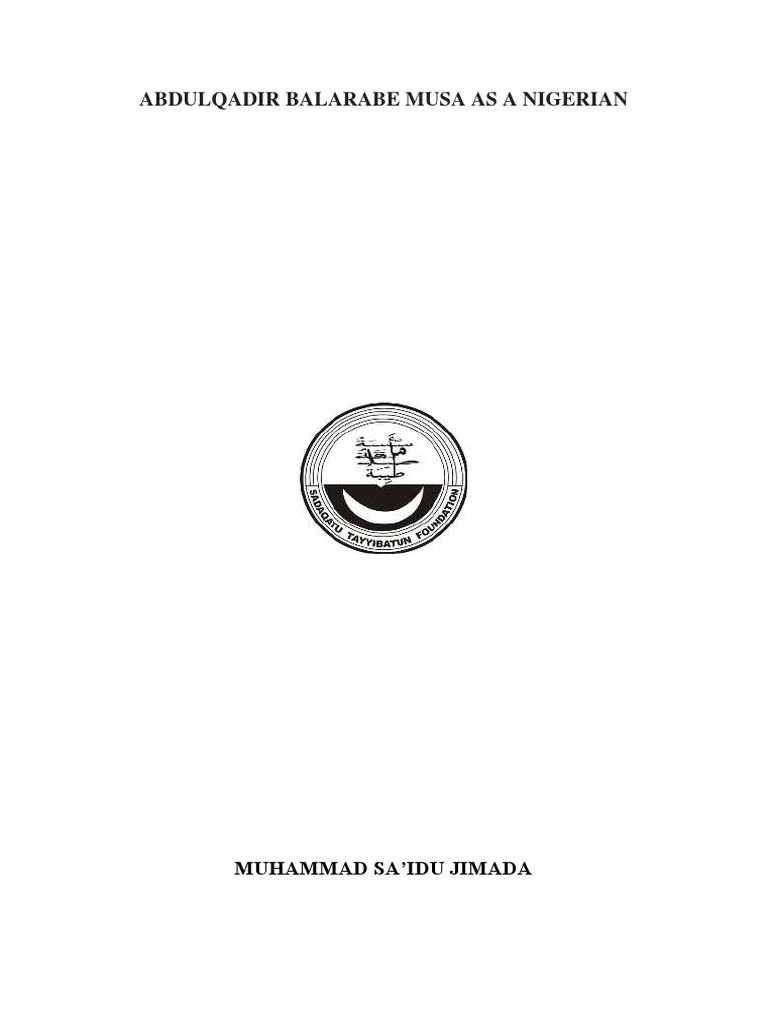 Abdulqadir Balarabe Musa As A Nigerian | PDF | Muhammad | Religious ...