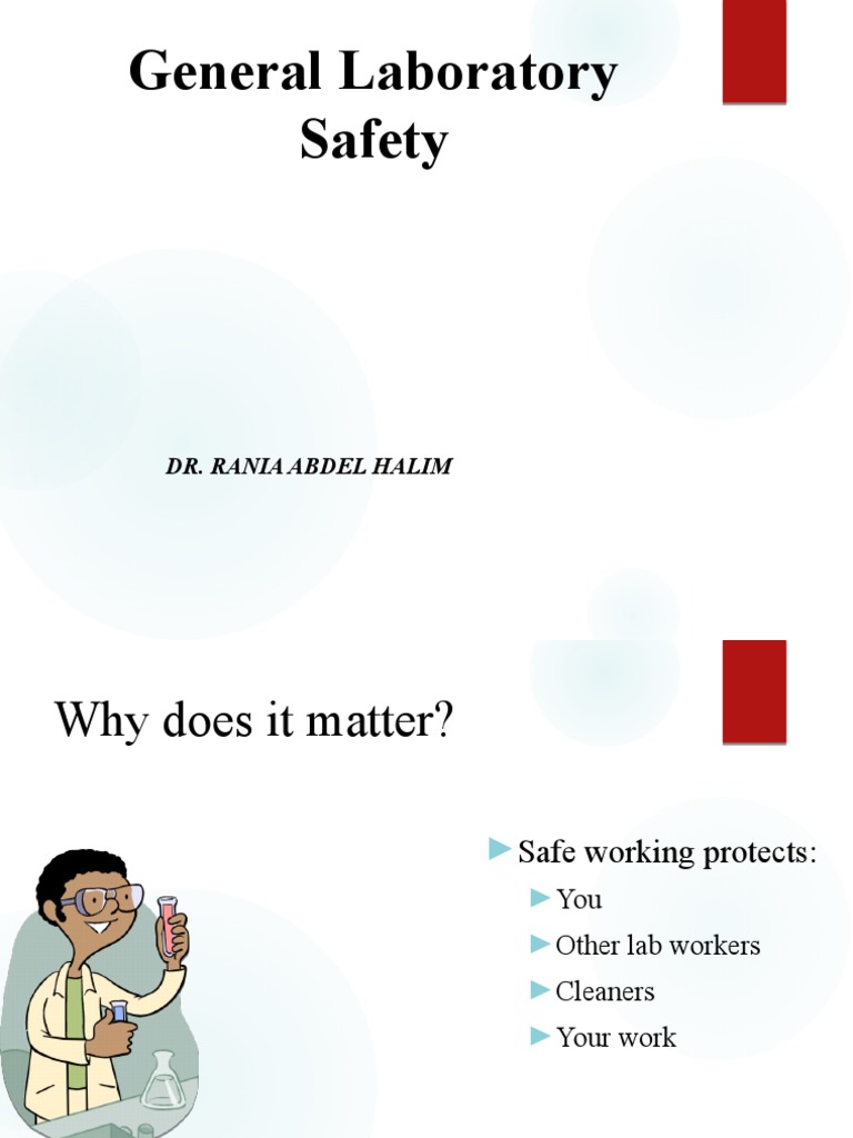 General Laboratory Safety | PDF | Laboratories | Occupational Safety ...