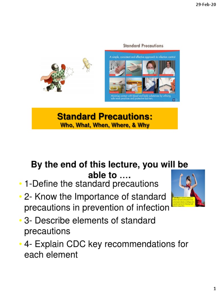 03.CDC Standard Precautions 22 | Download Free PDF | Injection ...