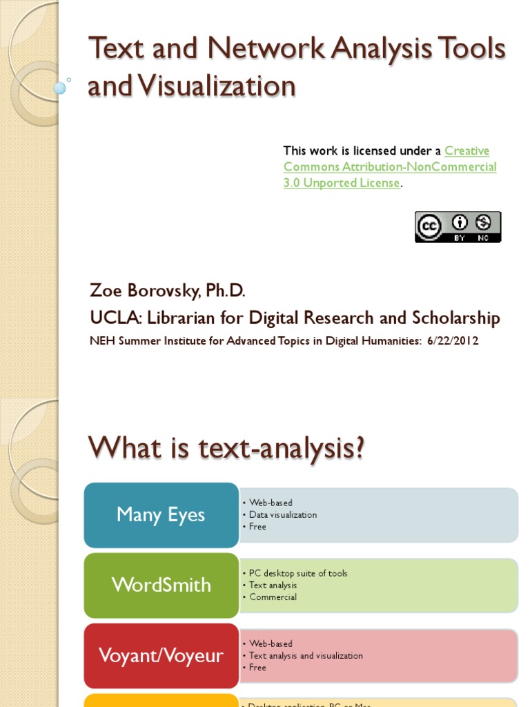 Text Analysis - Visualization - DCM - 2012 - Final PDF | PDF | Search ...