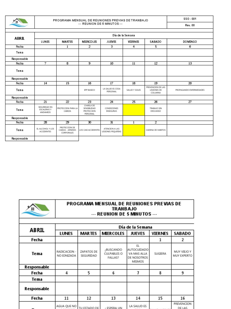 Programa de Reuniones Diarias ...... | PDF