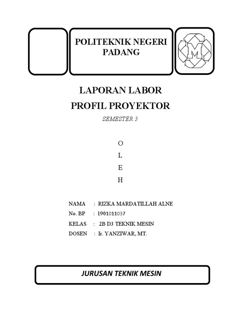 Laporan Praktikum Labor Profil Proyektor Ichaa 1 | PDF | Seni | Komputer