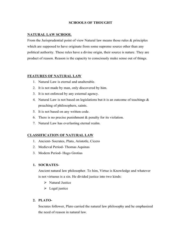 An Overview of Natural Law Theory Through the Ages: From Ancient ...