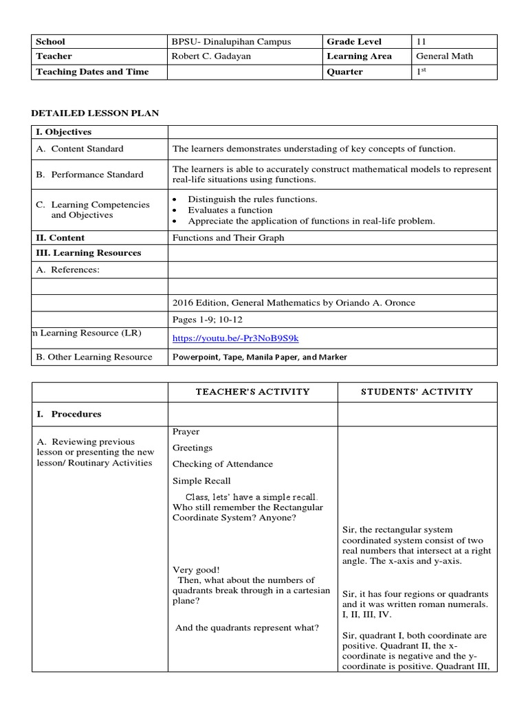 Functions and Graphs | PDF | Domain Of A Function | Function (Mathematics)