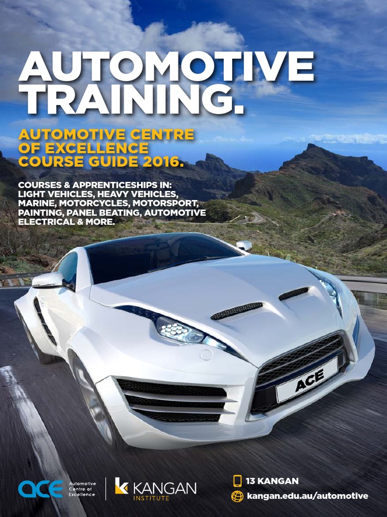 Automotive Training.: Automotive Centre of Excellence Course Guide 2016 ...