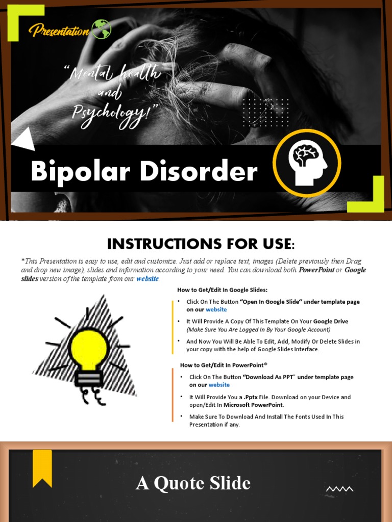 009 Bipolar Disorder Ppt Presentation Template And Google Slides Theme