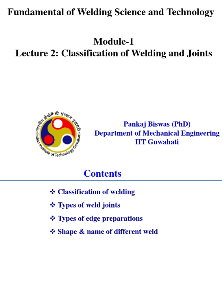 2 Classification of Welding PDF | PDF | Welding | Construction