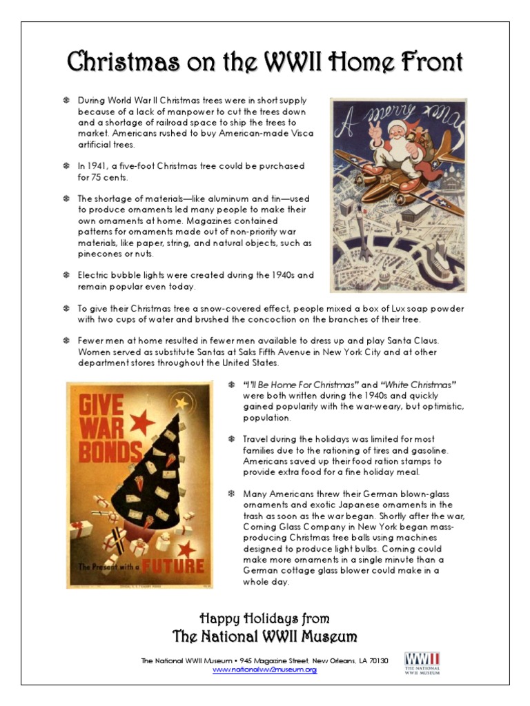Christmas On The Home Front | PDF | Christmas Tree | Christmas
