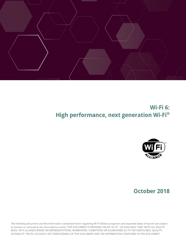 Wi-Fi 6: High Performance, Next Generation Wi-Fi | PDF | Wi Fi | Ieee ...