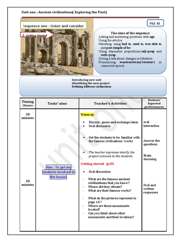 Ancient Civilizations Lesson Plan | PDF | Nuclear Weapons | Egyptian ...