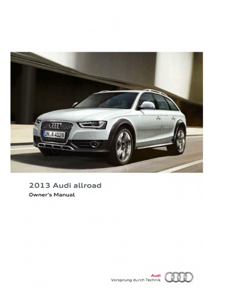 2013 Audi Allroad Owners Manual | PDF