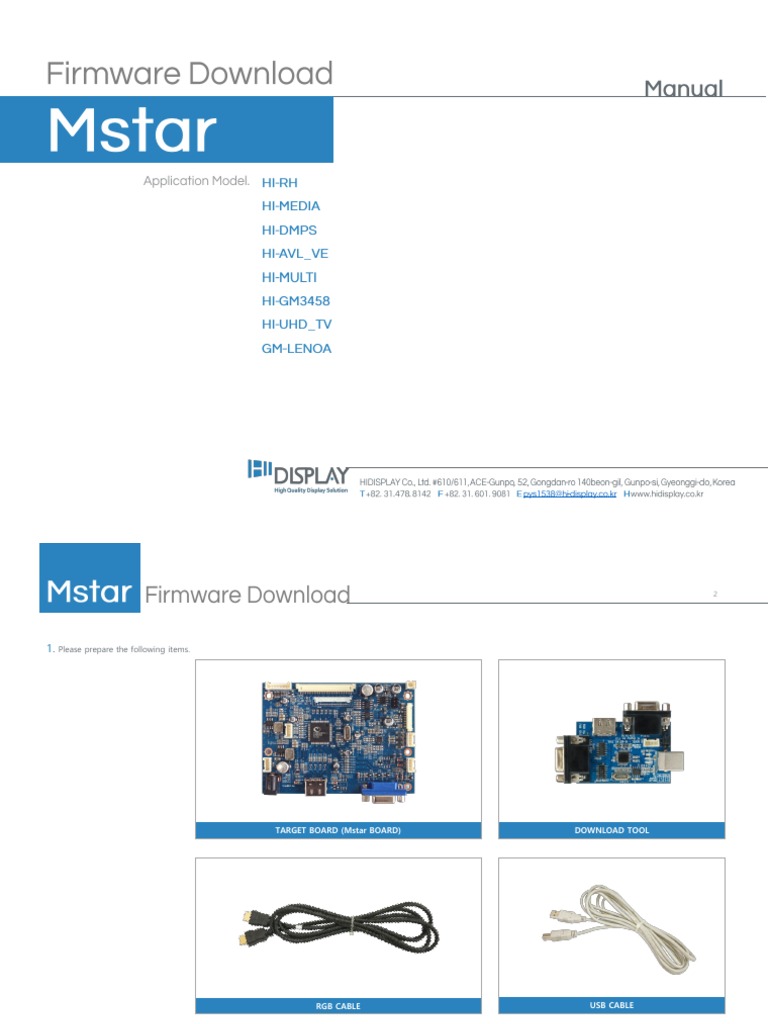 Mstar - Firmware Download - en | PDF | Usb | Icon (Computing)
