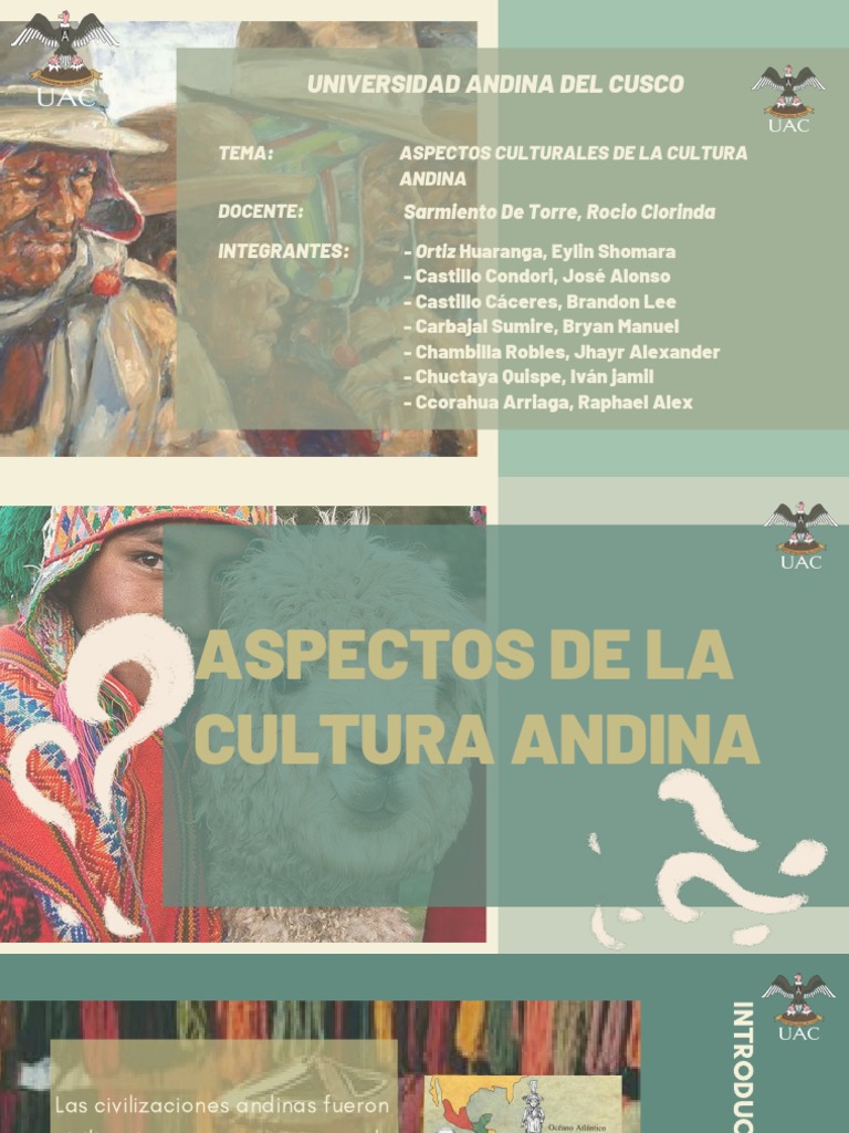 Aspectos de La Cultura Andina | PDF | Imperio Inca | Agricultura