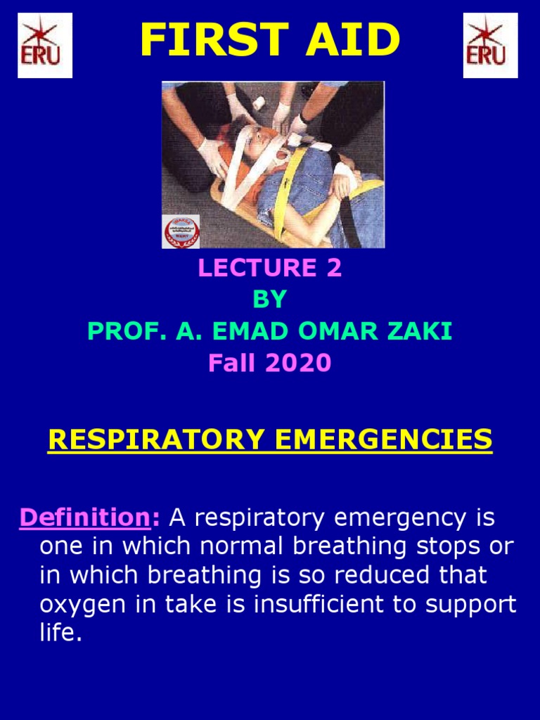 Lecture 2 First Aid Respiratory | PDF | Cardiopulmonary Resuscitation ...