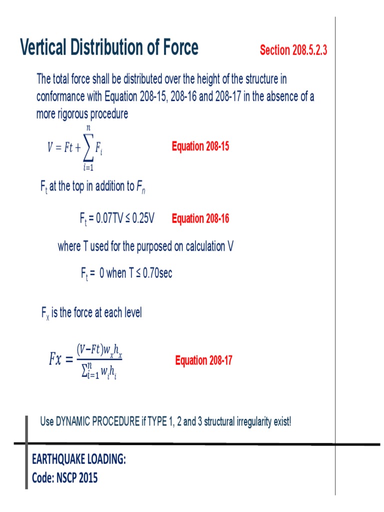 NSCP 2015 Seismic Analysis | PDF | Earthquakes | Elasticity (Physics)