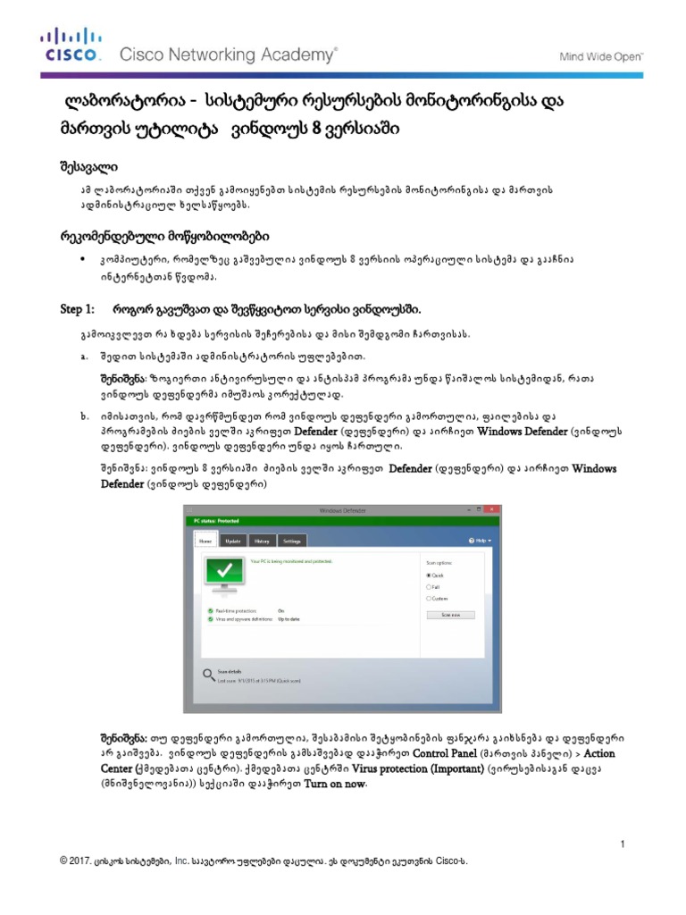 6.1.3.7 Lab - Monitor and Manage System Resources in Windows 8 | PDF