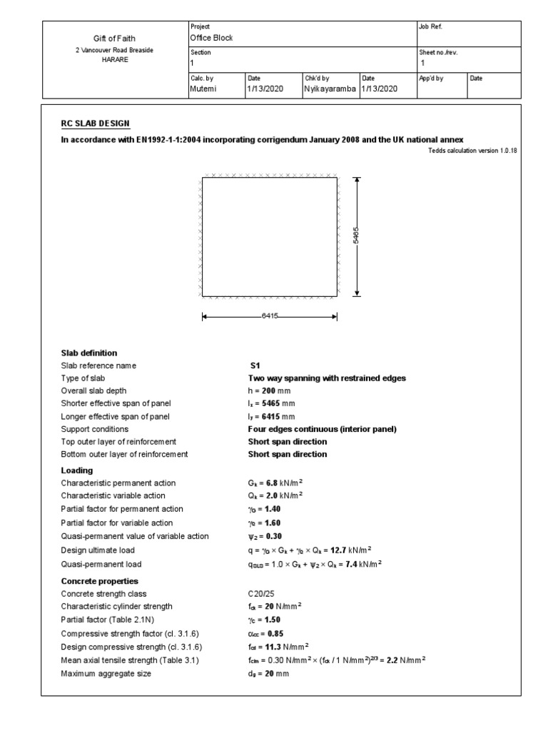 Slab Design | PDF | Bending | Structural Engineering