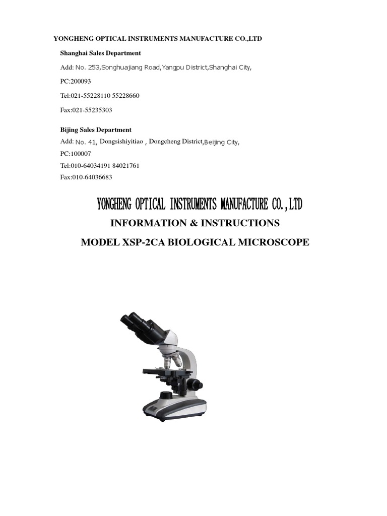 Biological Microscope | PDF | Optics | Electromagnetic Radiation