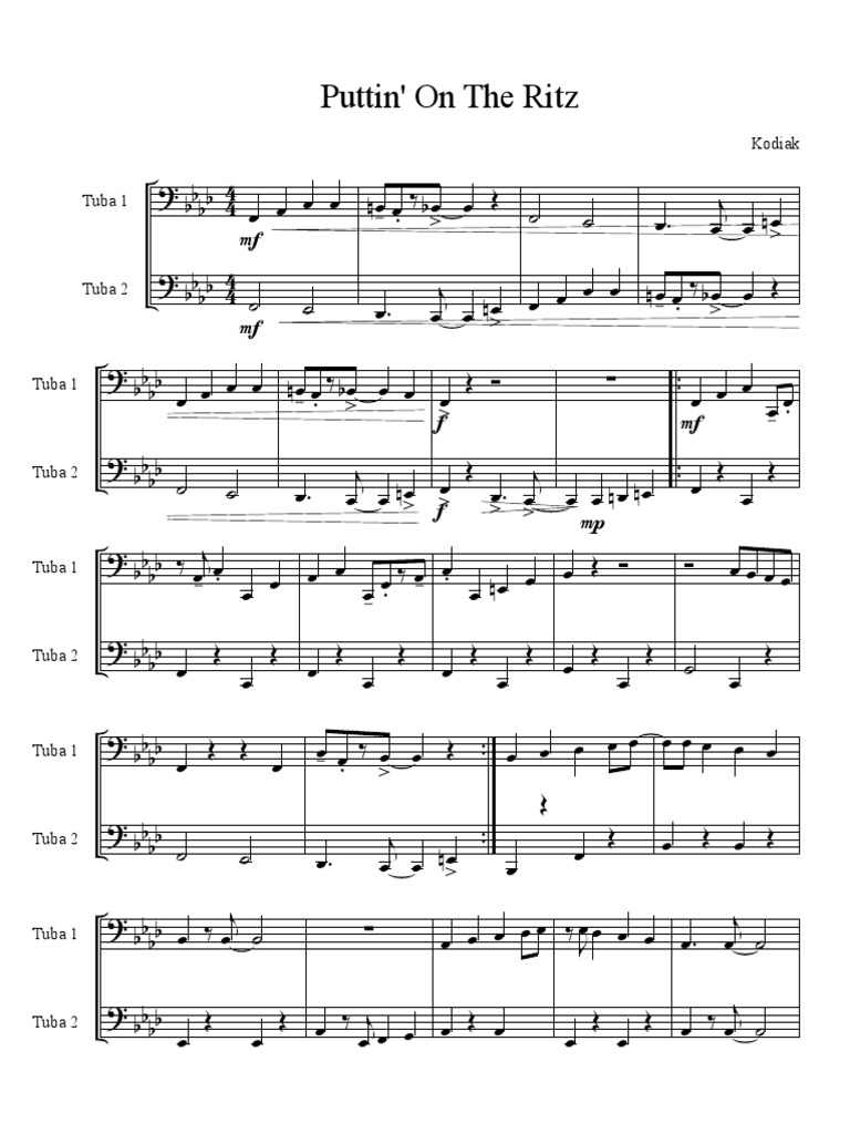 Puttin On The Ritz PDF | PDF