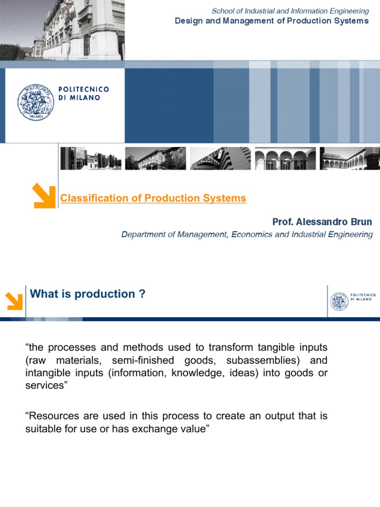 20 - Classification of Production Systems | PDF | Automation | System