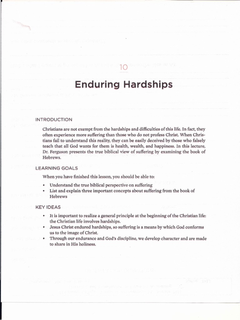 Enduring Hardship: ' N F R T | PDF | Systematic Theology | Abrahamic ...