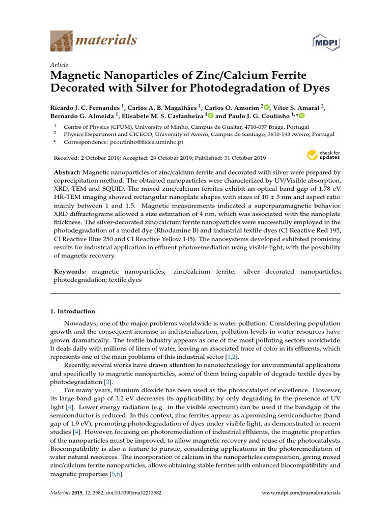 Materials 12 03582 PDF | PDF | Transmission Electron Microscopy | X Ray ...