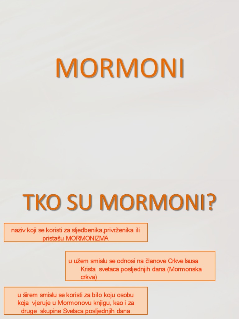 Mormoni | PDF