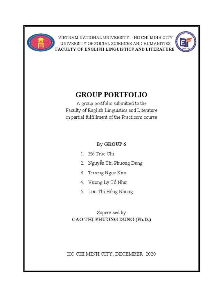 2018a Group-6 Portfolio | PDF | English As A Second Or Foreign Language ...