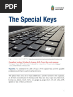 Parts and Functions of The Computer Keyboard | PDF | Cursor (User Interface) | Computer Keyboard