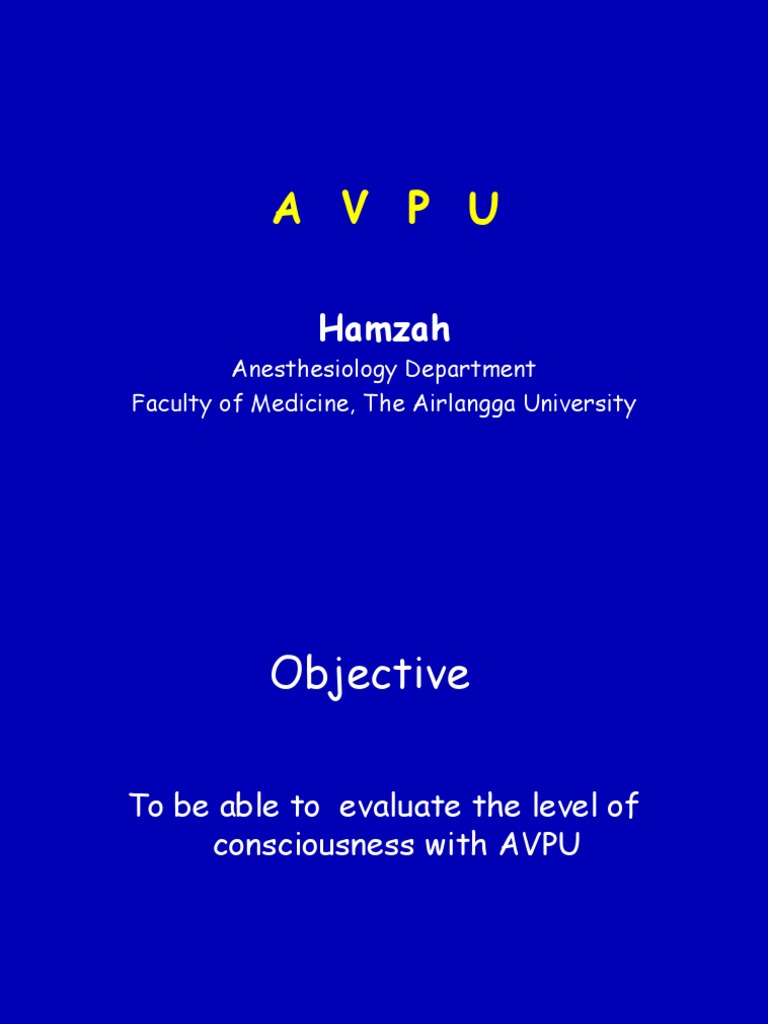 A V P U: Hamzah | PDF | Health Sciences | Brain