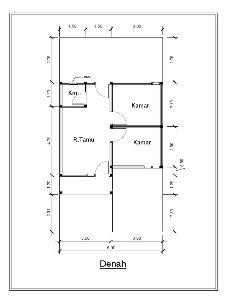 Denah Type 36 Rgs PDF | PDF