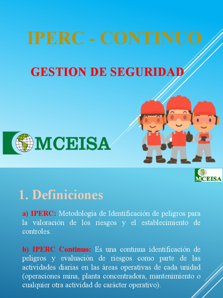 Llenado Del IPERC CONTINUO | PDF | Evaluación de riesgos | Riesgo