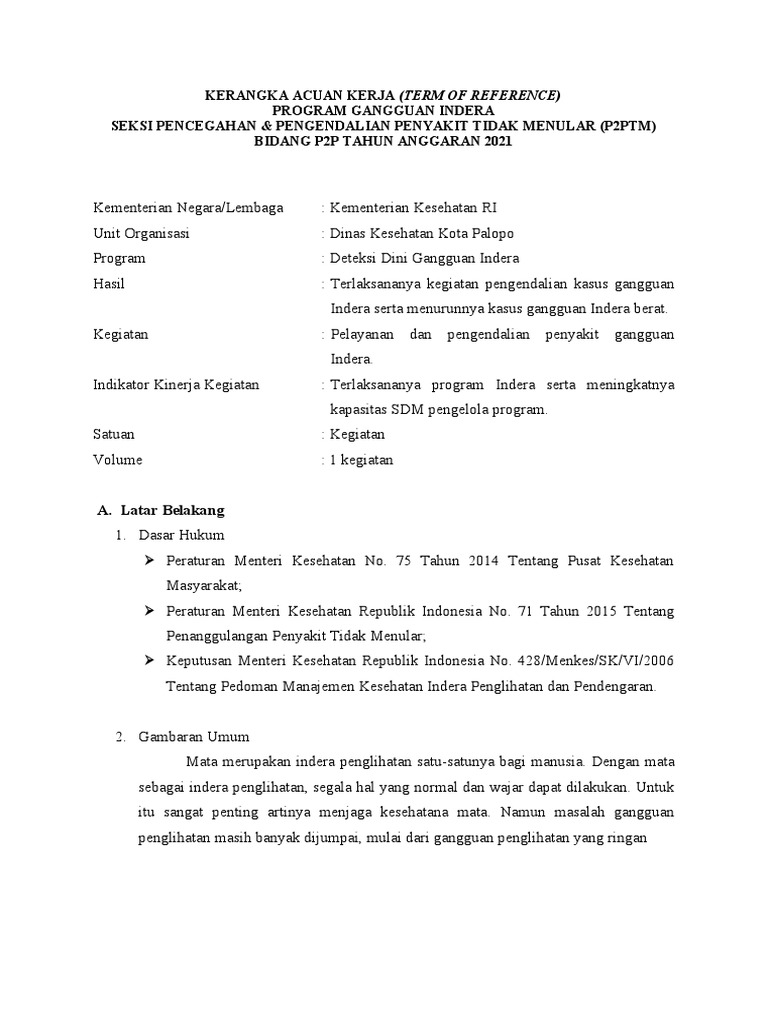 Kak Program Indera | PDF