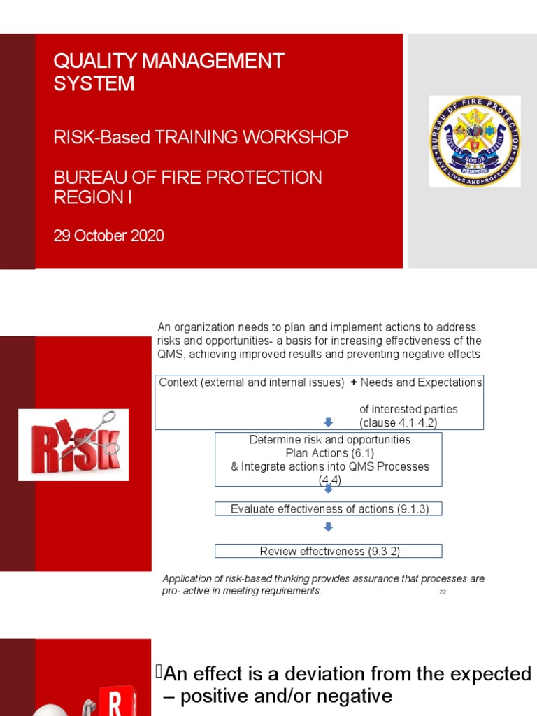 BFP Risk Based Training 28 Oct 2020 | PDF