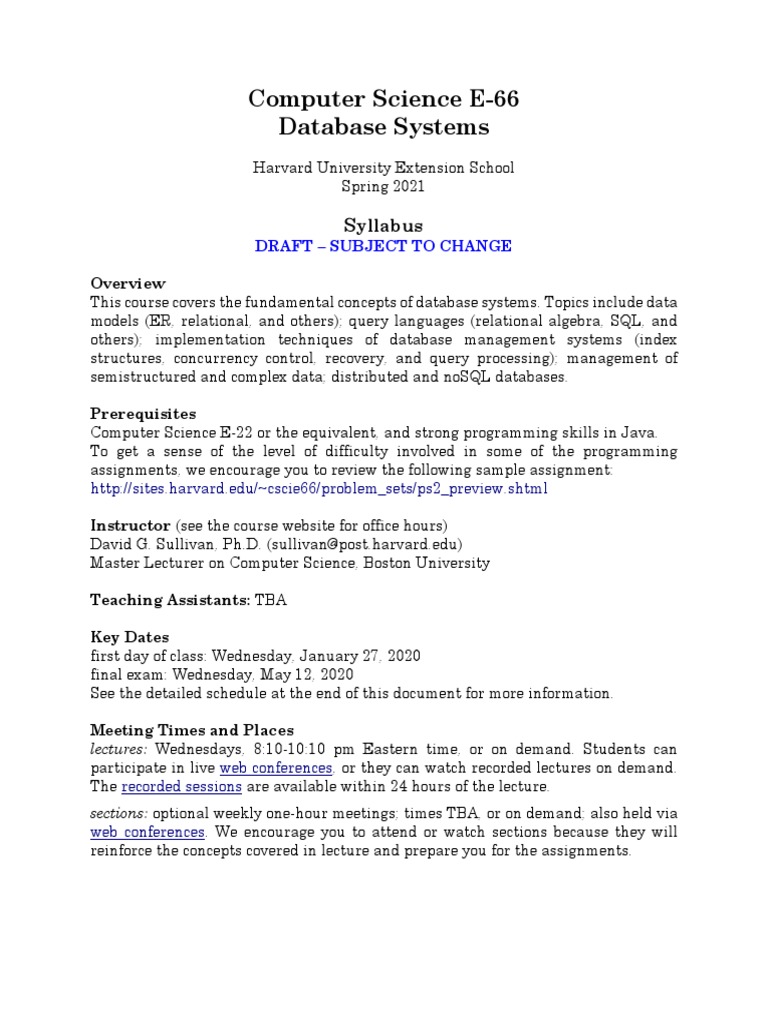 Database Systems Course Guide | PDF | Relational Database | Databases
