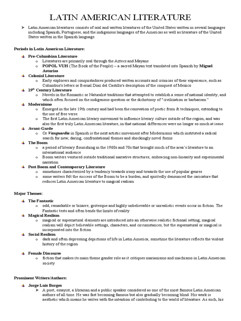 Latin American Literature | PDF | Latin American Literature | Poetry