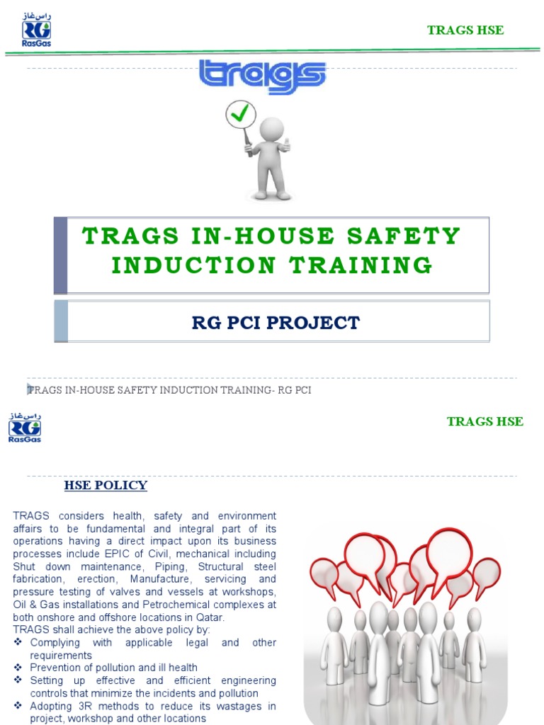 Trags In-House Safety Induction Training | PDF | Hyperthermia | Personal Protective Equipment