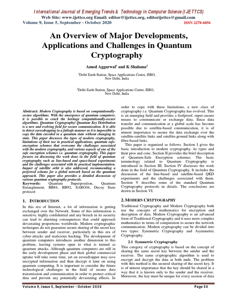 An Overview of Major Developments, Applications and Challenges in ...