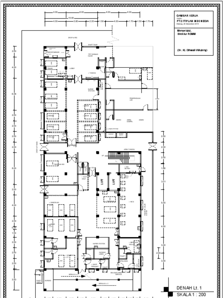 DENAH RSMM lt.1 | PDF