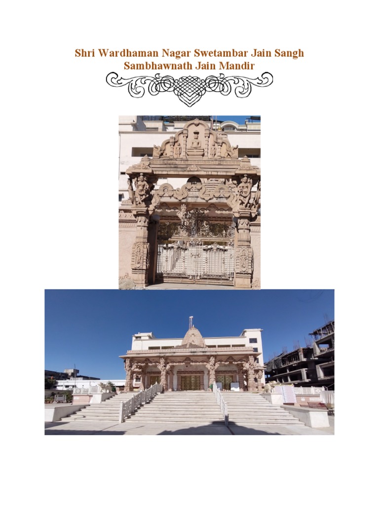 Shri Wardhaman Nagar Swetambar Jain Sangh | PDF