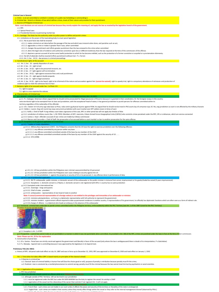 RPC Book 1 v. 12.12.17. | PDF | Military Justice | Crime & Violence
