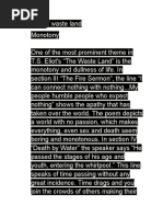 The Wasteland PDF | PDF | T. S. Eliot | Symbolism (Arts)