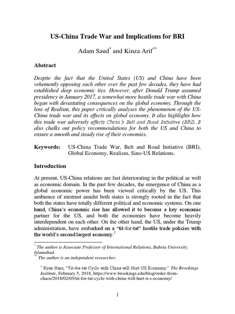 1-SS - Adam-Saud - and - Kinza - Arif - No-1 - 2020 1 | PDF