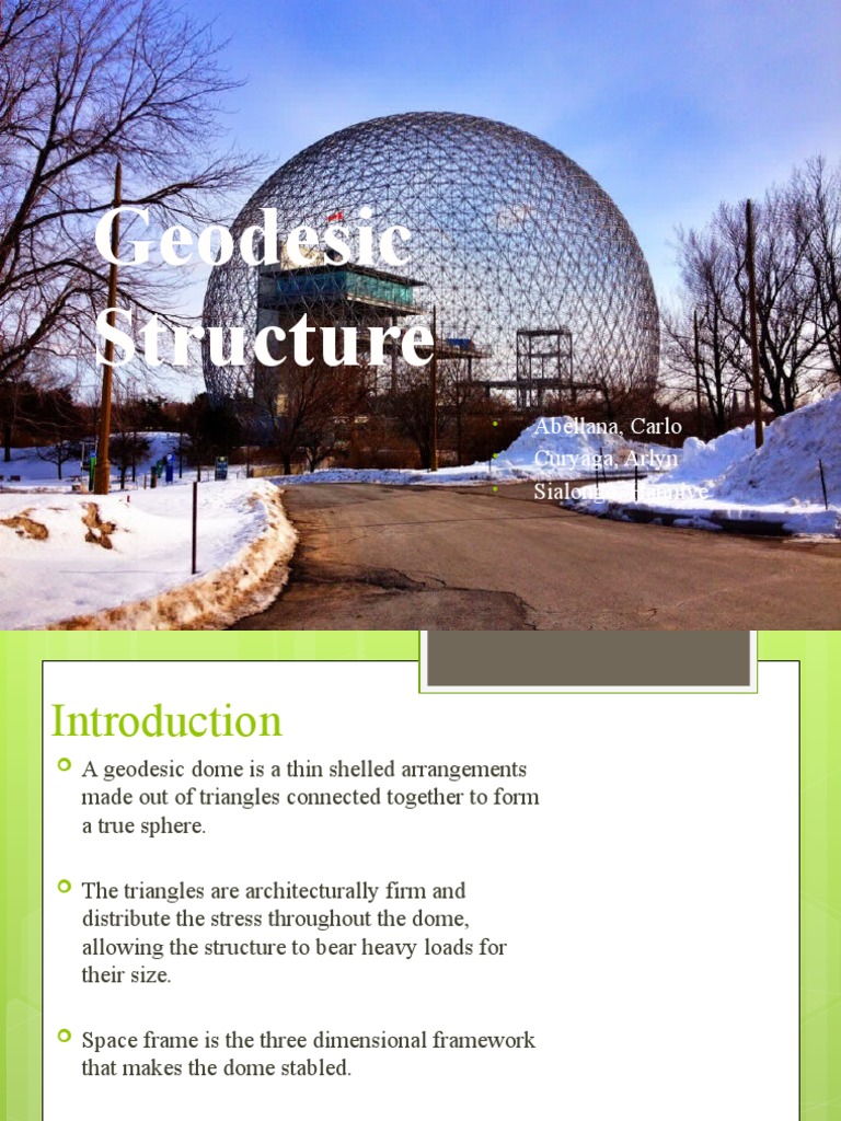 Geodesic Structure: Abellana, Carlo Curyaga, Arlyn Sialongo, Hannive ...