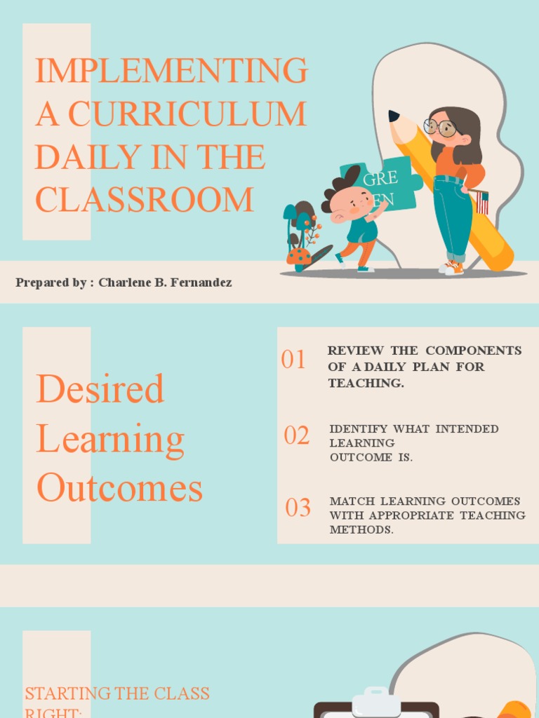 Implementing A Curriculum Daily in The Classroom | PDF | Curriculum | Learning Styles