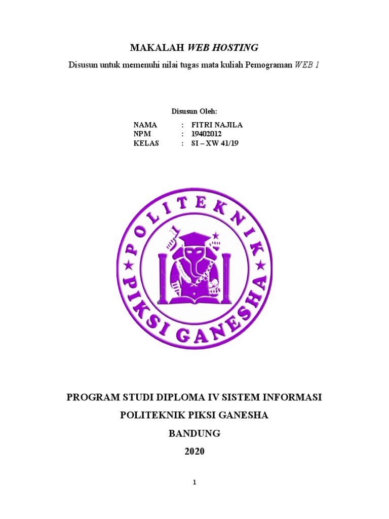 Makalah Web Hosting | PDF