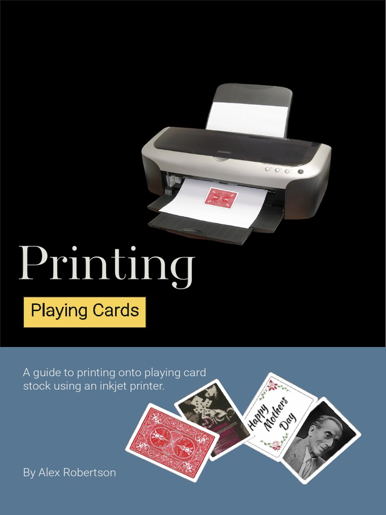 How To Print On Playing Cards | PDF | Printer (Computing) | Printing