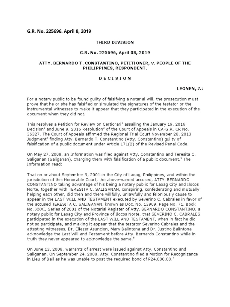 CD Constantino vs. People of The Philippines | PDF | Burden Of Proof ...