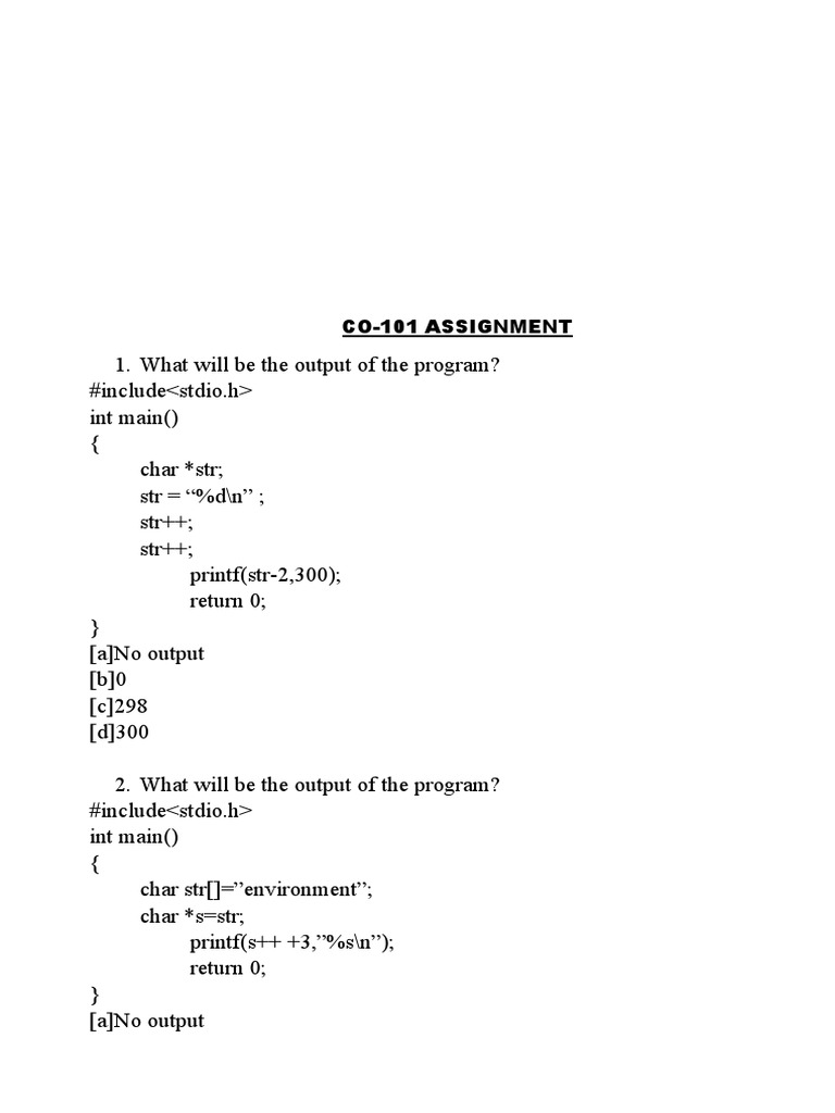 Co-101 Assignment | PDF | Theoretical Computer Science | Notation