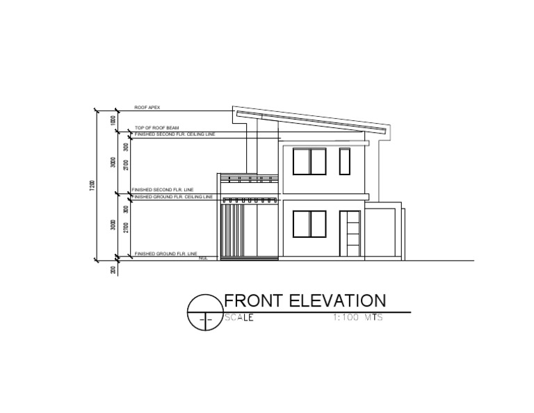 2 STOREY Front Elev PDF | PDF